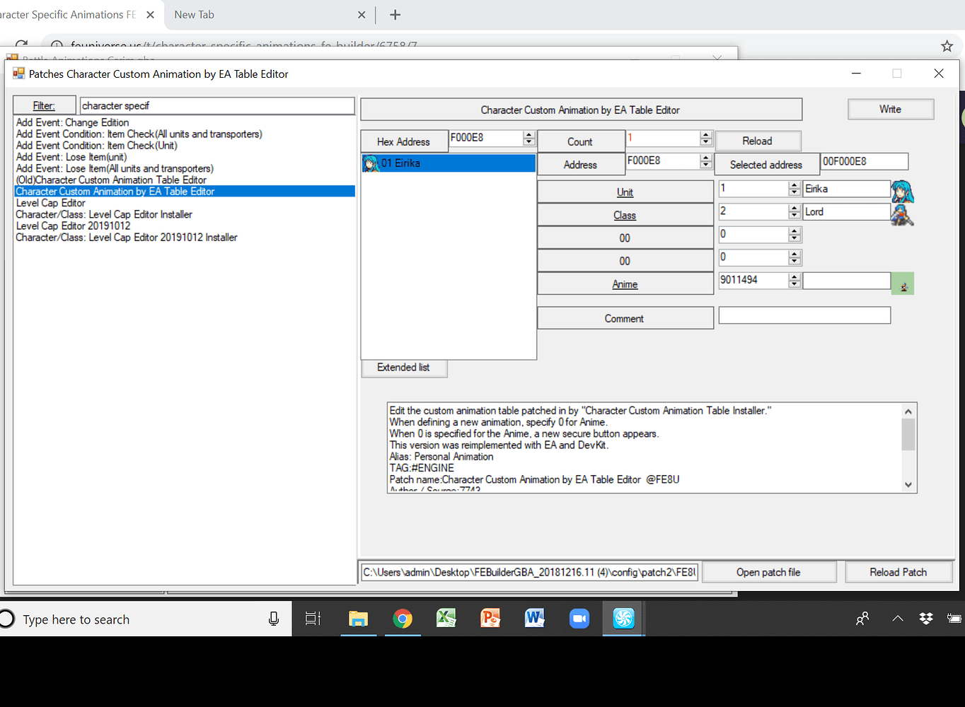 Character Specific Animations FE Builder - Questions - Fire Emblem Universe