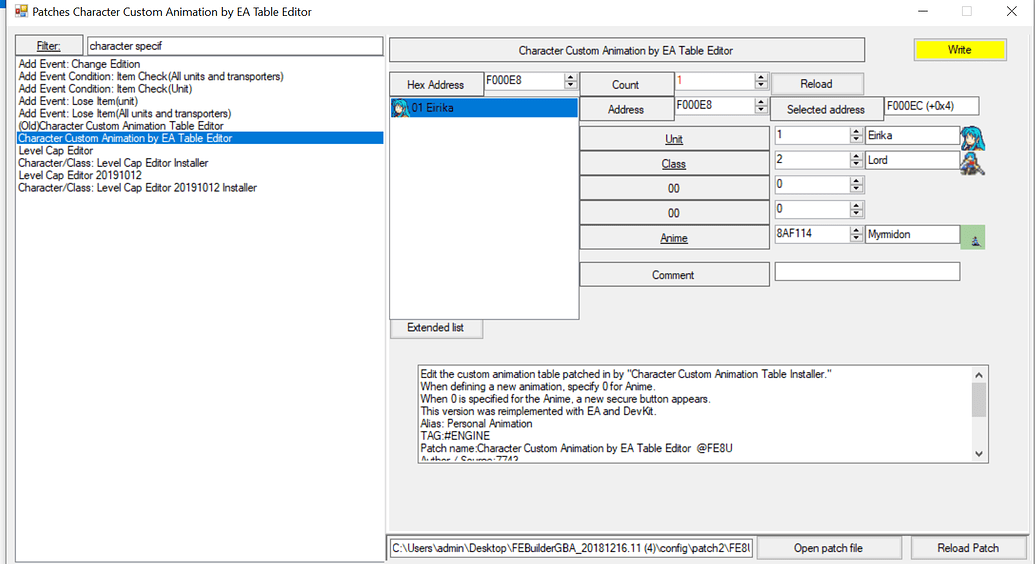 Character Specific Animations FE Builder - Questions - Fire Emblem Universe