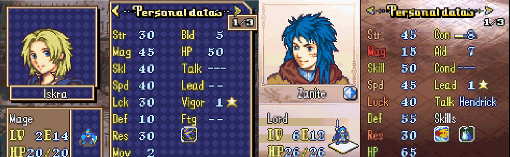 Creating a custom status screen - Questions - Fire Emblem Universe