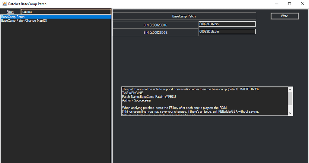 Base Camp Patch - Requests - Fire Emblem Universe