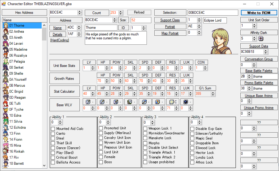 [FE7] [COMPLETE] Fire Emblem: The Blazing Silver PME v1.0b - Page 38 ...