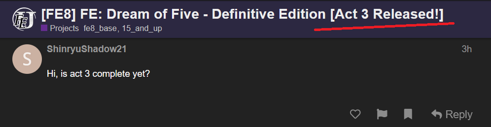 [FE8] [COMPLETE] FE: Dream of Five - Definitive Edition - Page 17 ...