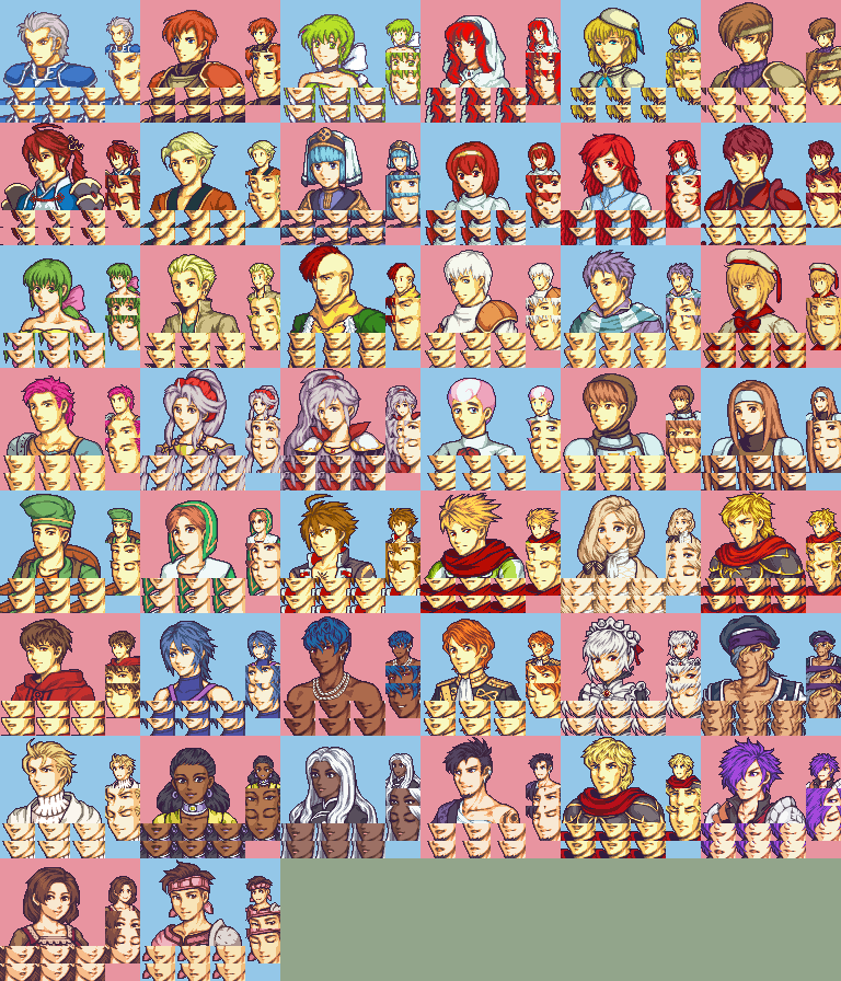 fire emblem sprite size