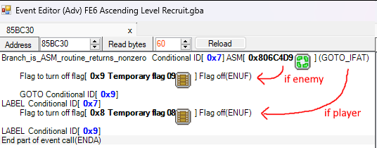 (FE6) Zone-based reinforcement implementation, range condition ...