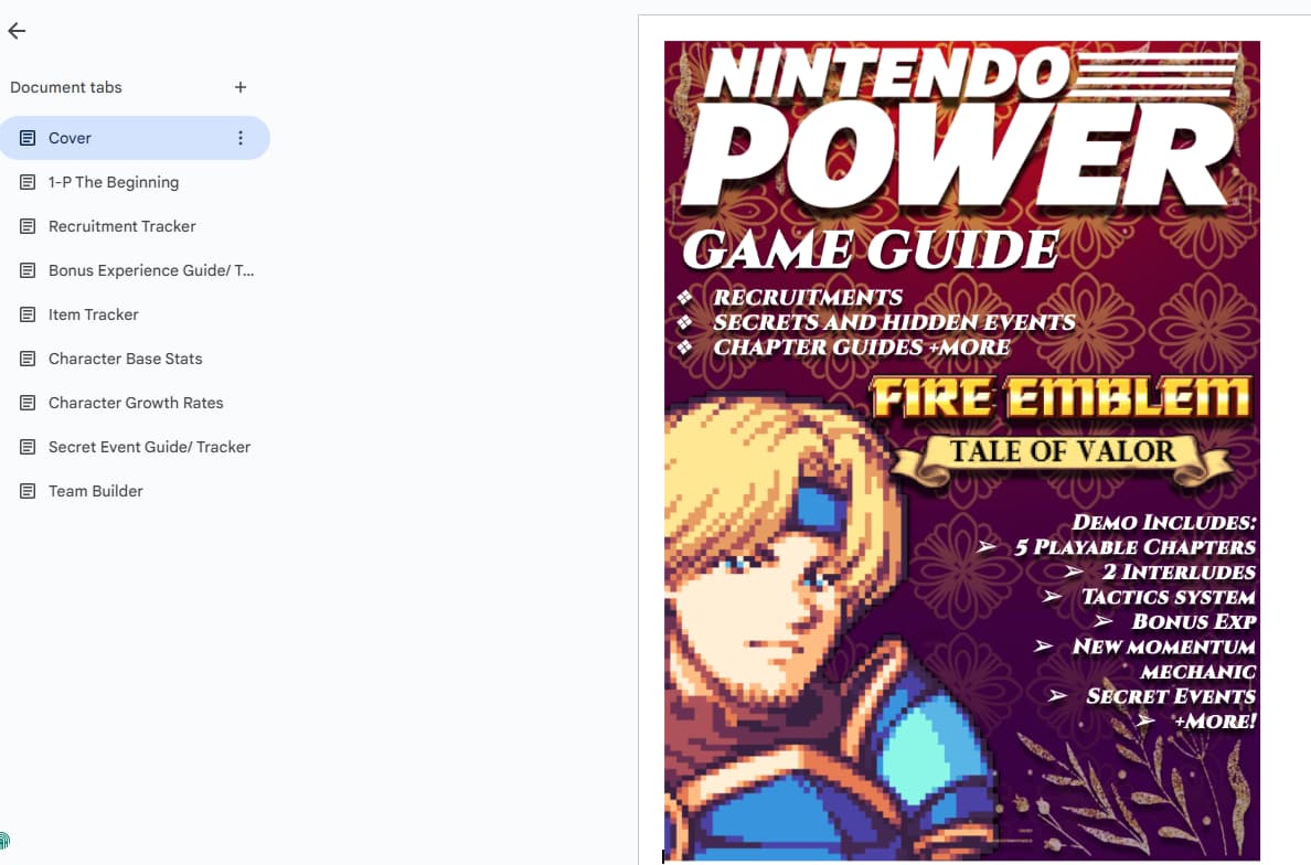 Game Guide Template F2E - Community - Fire Emblem Universe