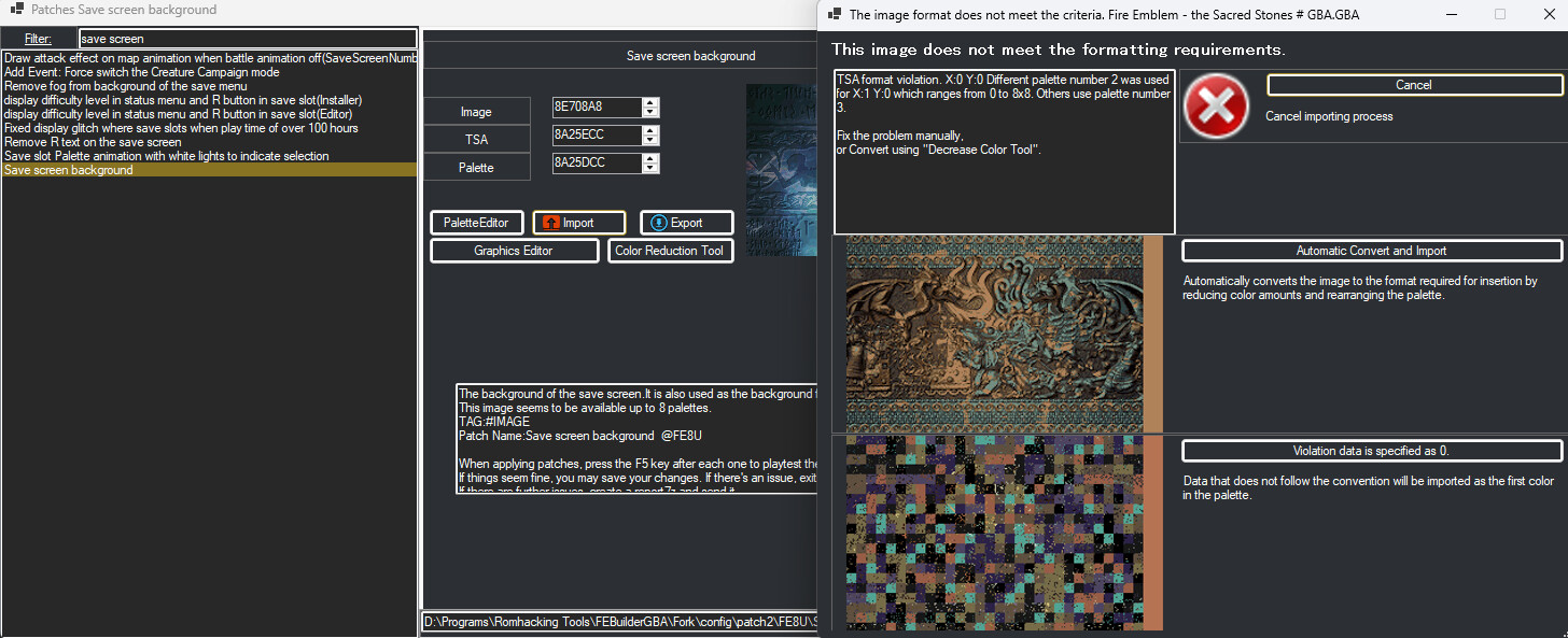 Save Screen Background Patch "TSA Format Violation" - Questions - Fire ...